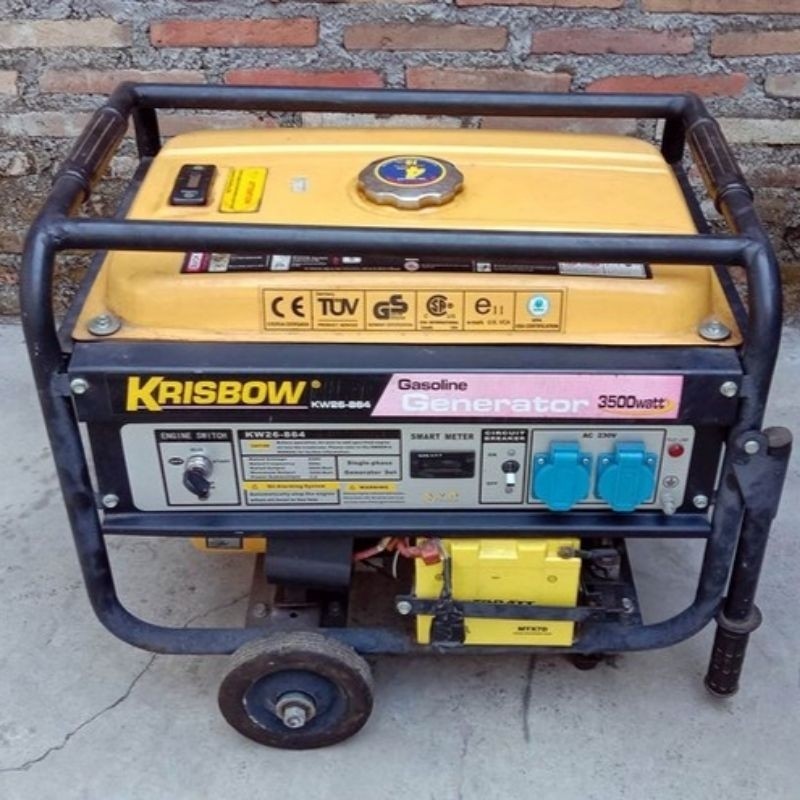 Jual Mesin Genset Krisbow KW26-864 3500 Watt Starter Original | Shopee ...