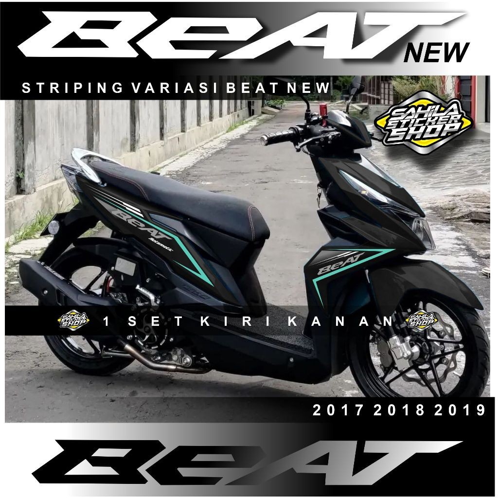 Jual Sticker Striping Beat New Esp Simple Variasi Striping Motor Honda ...