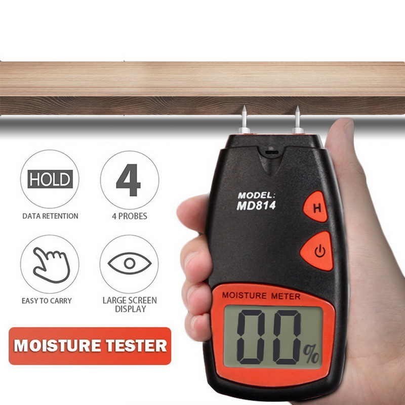 Jual Moisture Meter MD814 MC Tester Kayu Wood Kertas Katun Cotton Kadar ...