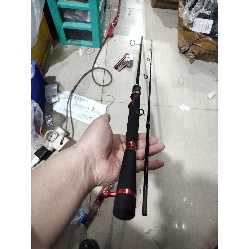 Jual joran pancing elito silala 165cm 180cm Carbon solid ring fuji ...