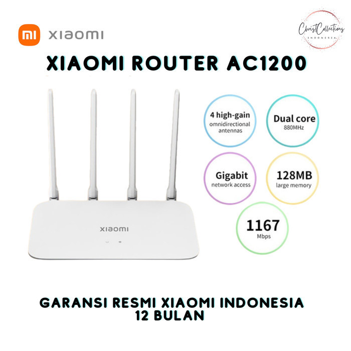 Jual XIAOMI MI ROUTER AC1200 DUAL CORE FULL GIGABIT 4 ANTENA 100MBPS | Shopee Indonesia