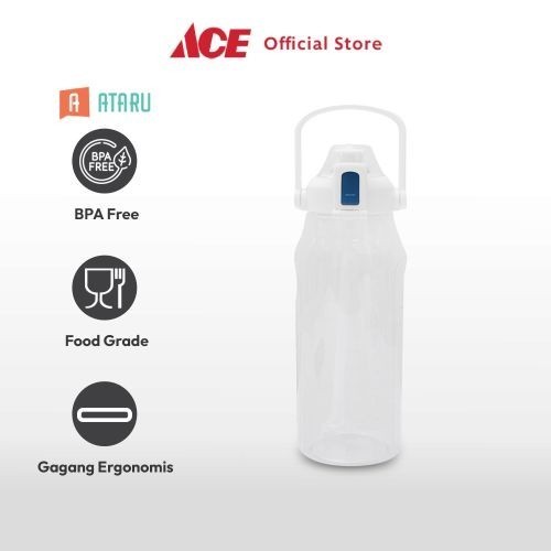 Jual Ace - Ataru 2 Ltr Tall Botol Minum Tritan - Putih | Shopee Indonesia
