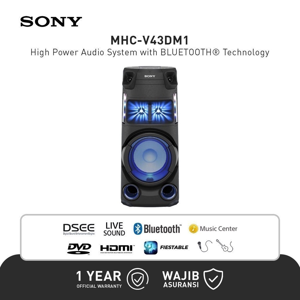 Jual Sony Karaoke Bluetooth Speaker Hifi High Power Audio System MHC ...