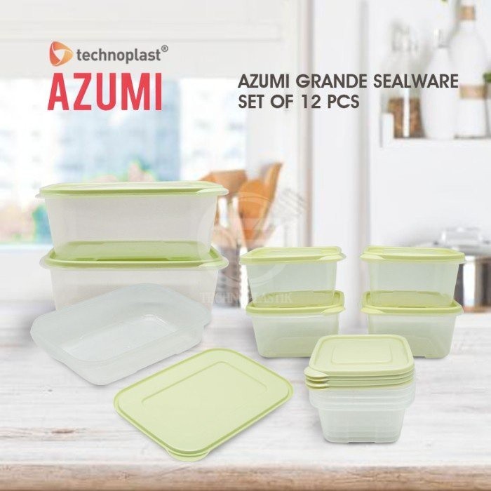 Jual TECHNOPLAST Azumi Grande Sealware Kotak Penyimpanan Serbaguna Set ...