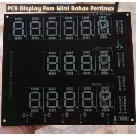 Jual PCB Display Pom Mini Seven Segmen 1,2 Inchi Bahan Pertinax ...
