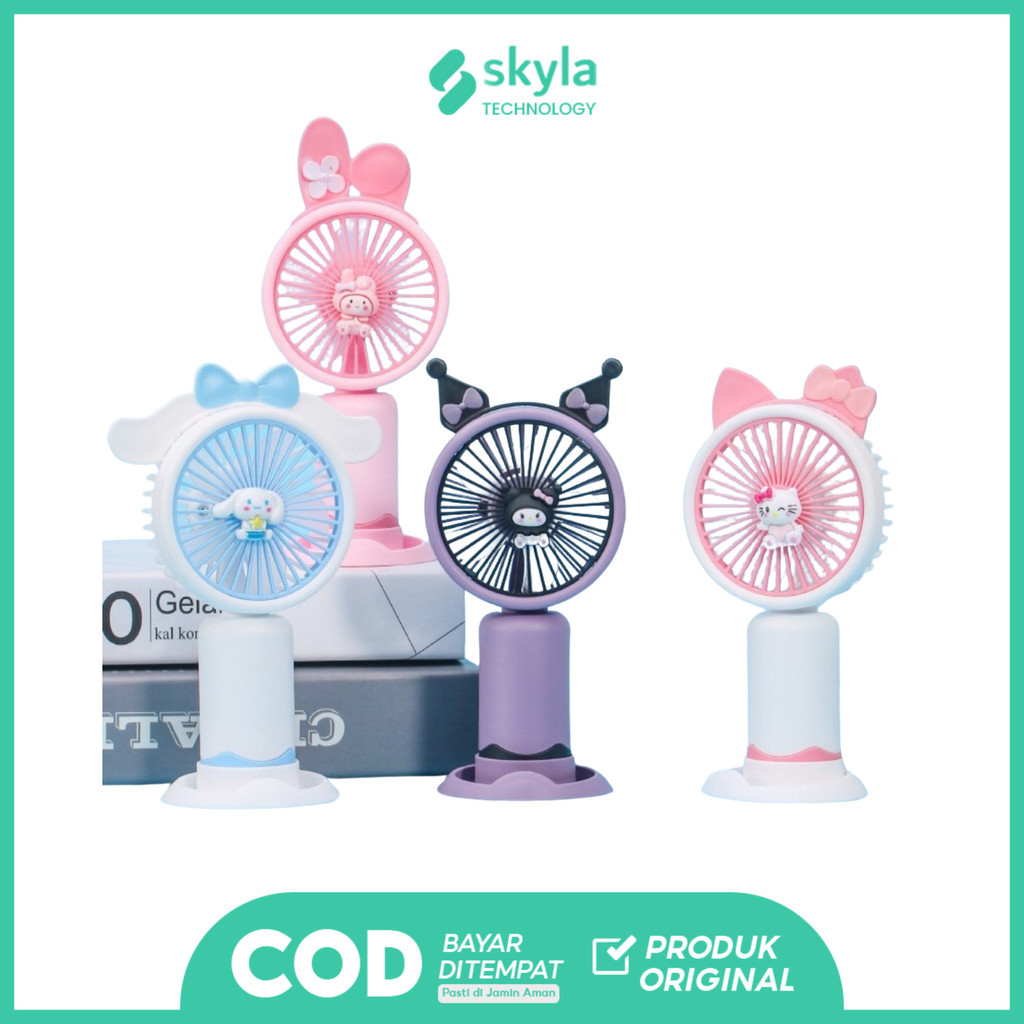 Jual Kipas Portable USB Rechargeable dengan design telinga dan karakter ...