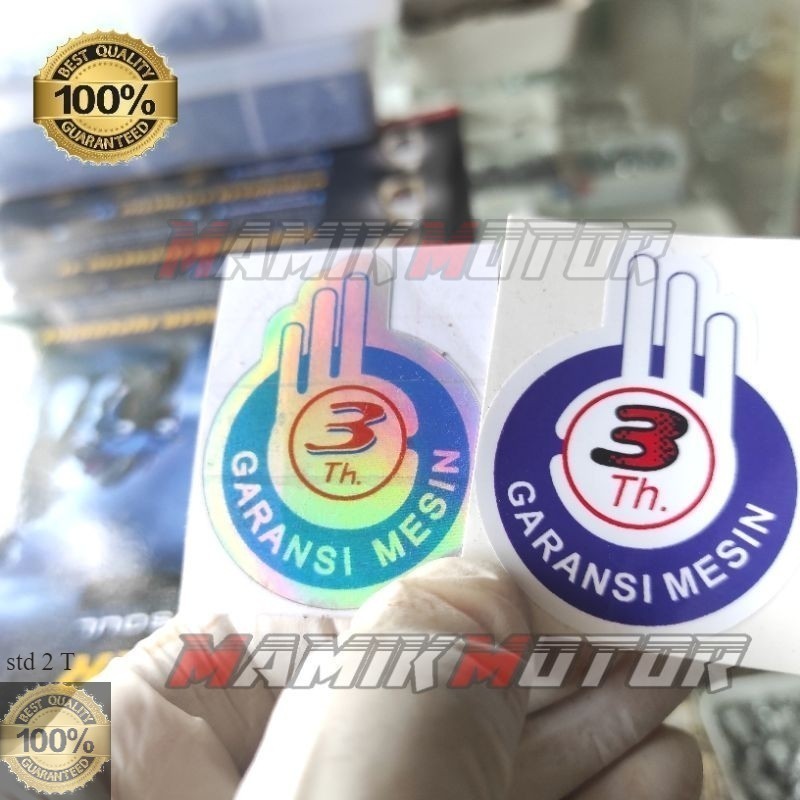Jual Stiker Sticker Logo Garansi 3 Tahun Yamaha Produksi Lebih Lengket ...