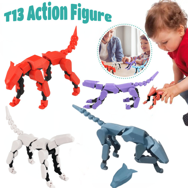 Jual 3D Dummy 13 Figure Mounts Dog Lucky 13 Action Figure T13 Robot ...