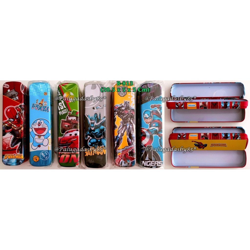 Jual (1 Biji) Kotak Pensil Kaleng Bus B-813 3 Susun 20.5*5*5 / Kotak ...