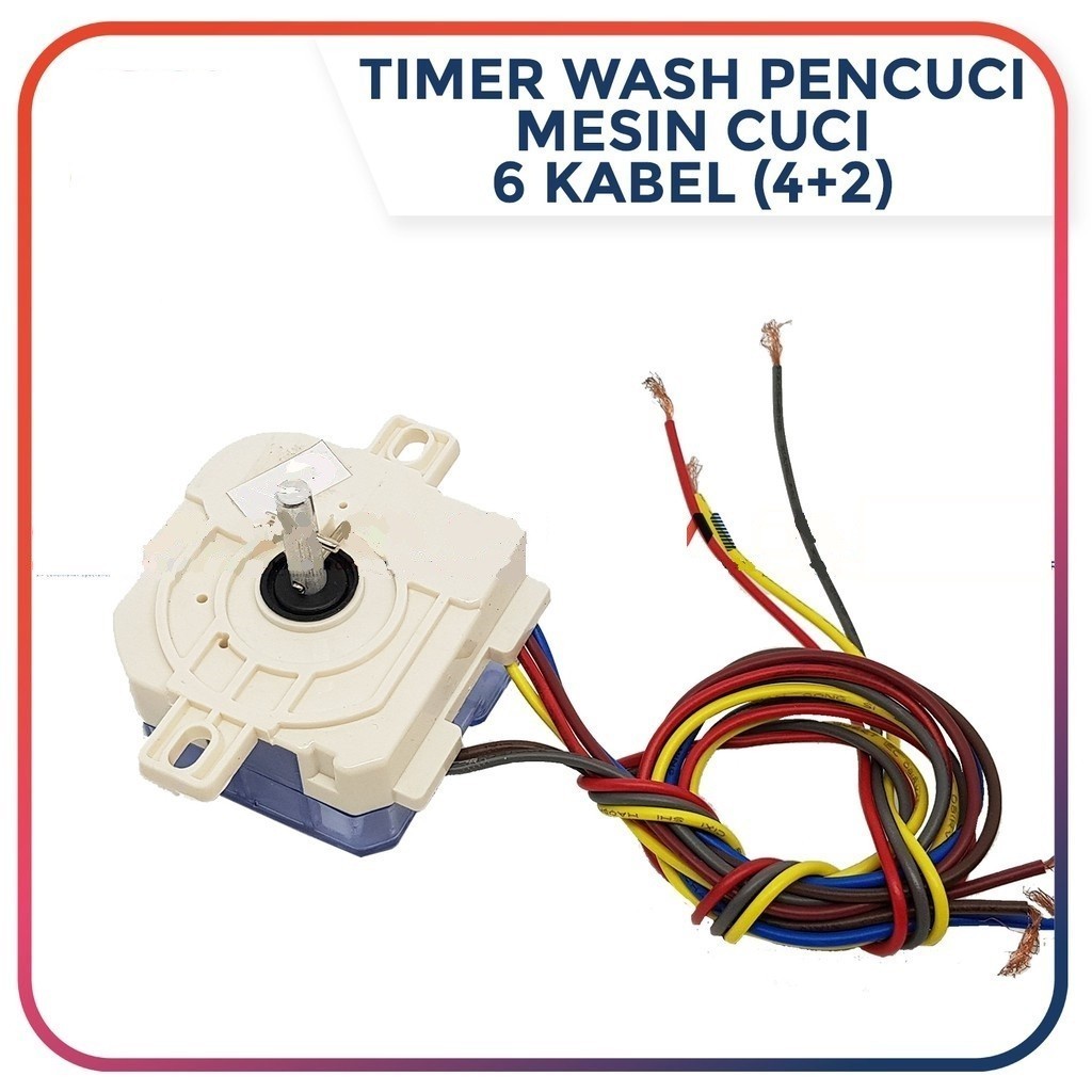 Jual Timer Pencuci 6 Kabel 4 & 2 Wash Mesin Cuci Sanken 2 tabung ...