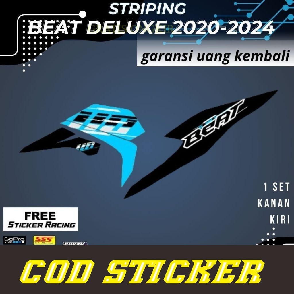 Jual NEW Striping Stiker decal Beat Deluxe New CBS 2020 2021 2022 2023 ...