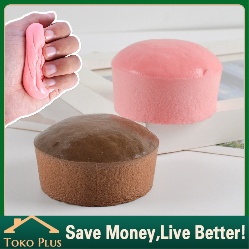 Jual Squishy Jumbo Licensed Hachimi Sticky Mousse Cake Toast Super Soft ...