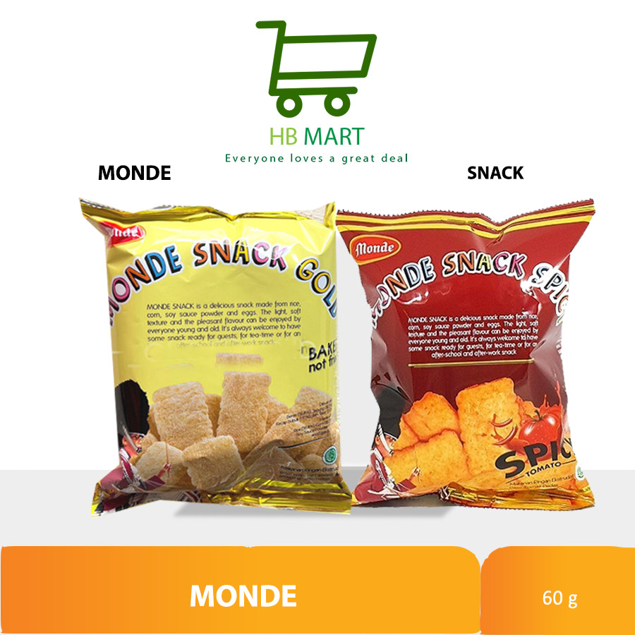 Jual MONDE - Snack Monde Serena (Gold - Spicy Tomato) | Cemilan Snack ...