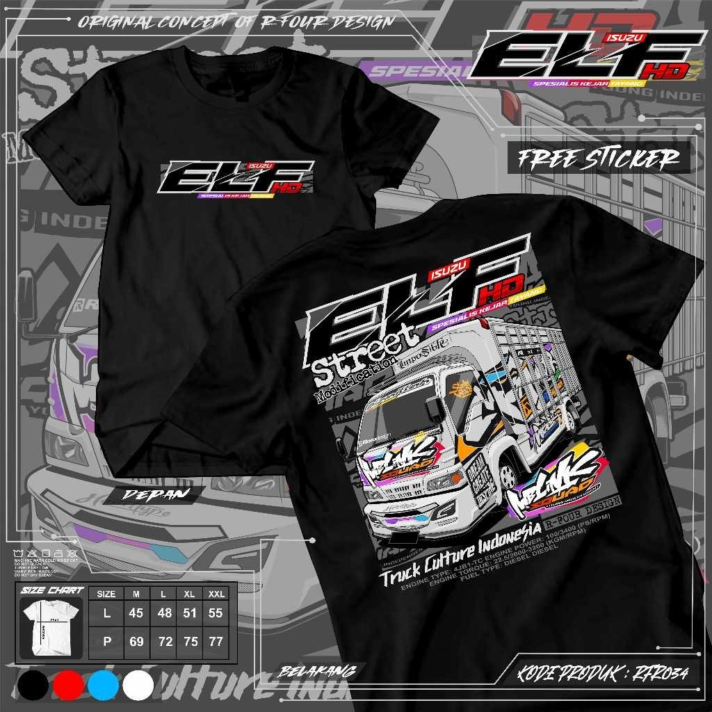 Jual KAOS TRUK ELF MACAN TERLARIS RFR034 KAOS TRUK TERBARU KAOS CANTER ...