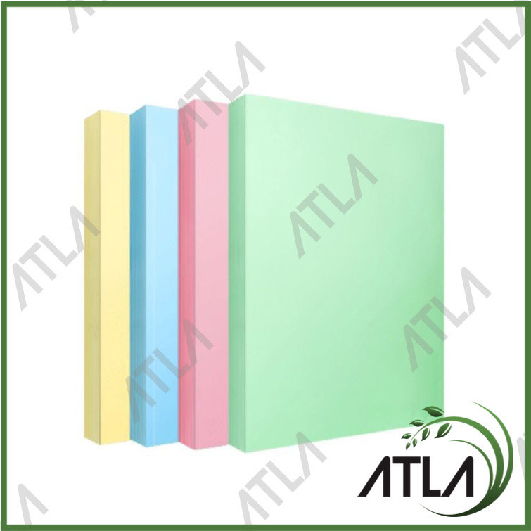 Jual Kertas HVS Warna A6 A5 F4 A4 Folio Alat Tulis Kantor Sekolah Print ...