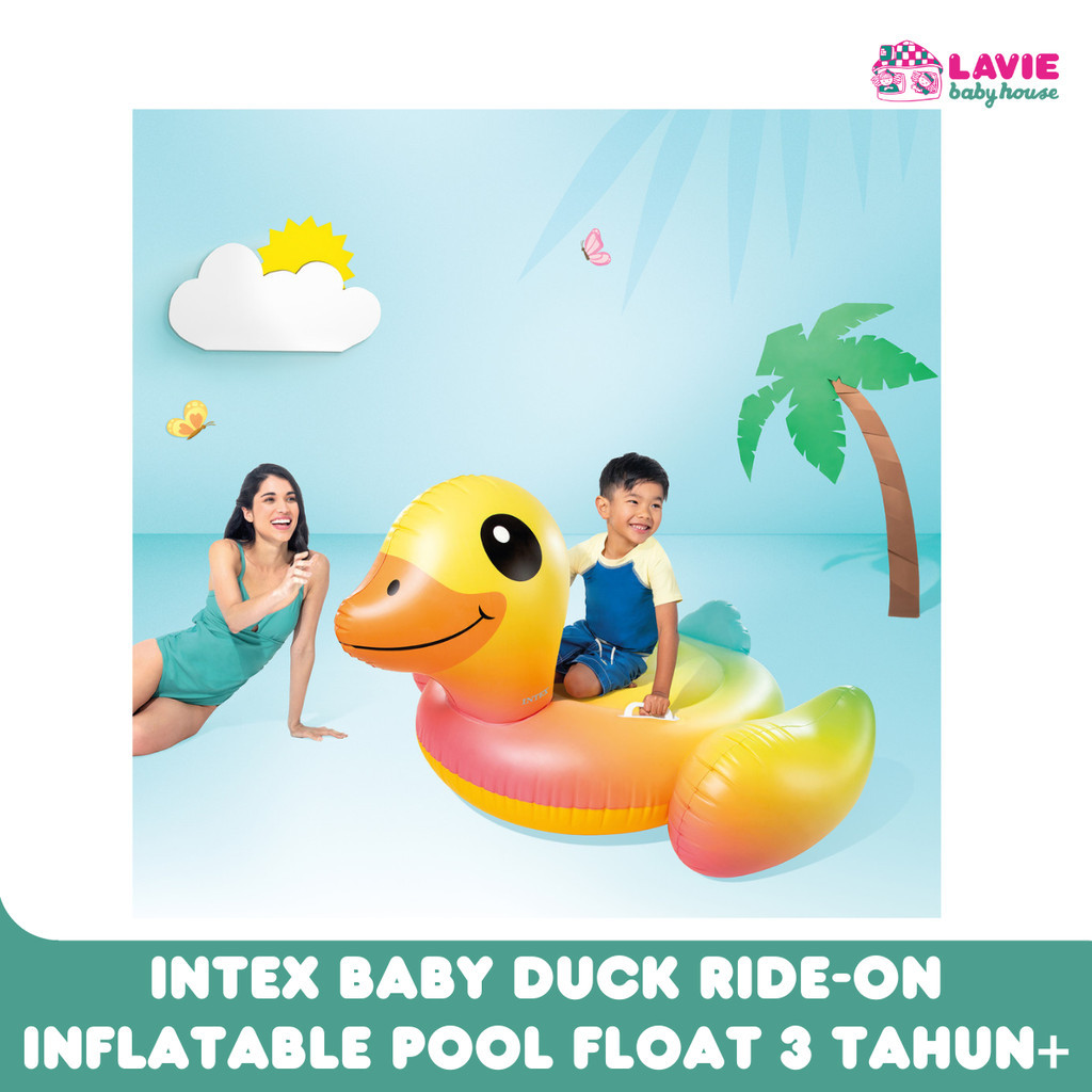 Jual Intex Baby Duck Ride-On Inflatable Pool Float 3 tahun+ | Shopee ...
