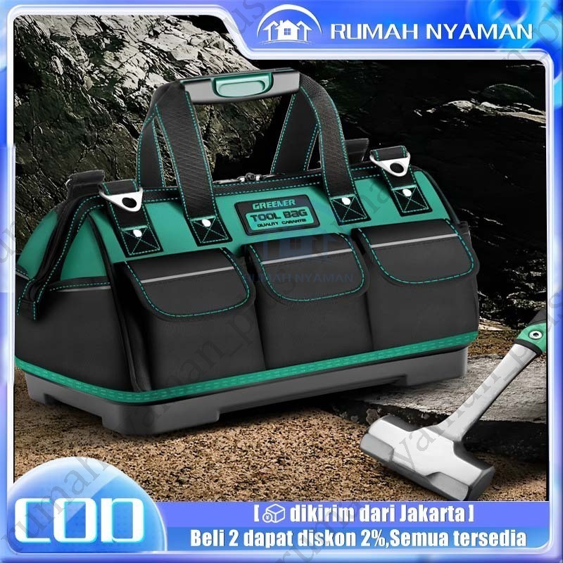 Jual GREENER Tool 14" 16" 18" ABS Tool Bag Heavy Duty Tools Bag ...