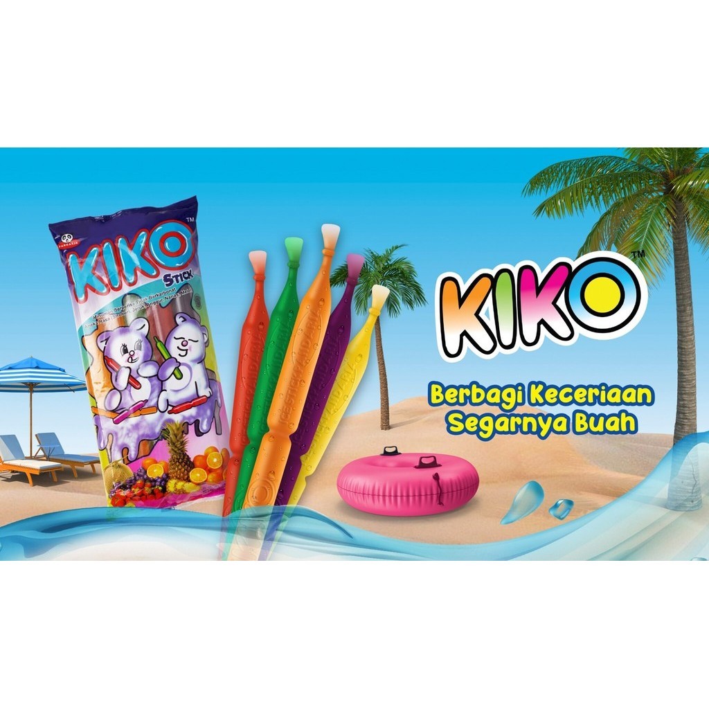 Jual Es Krim stick stik Bonbon Kiko Rasa Buah Isi 10 x 70 ml (Pack ...