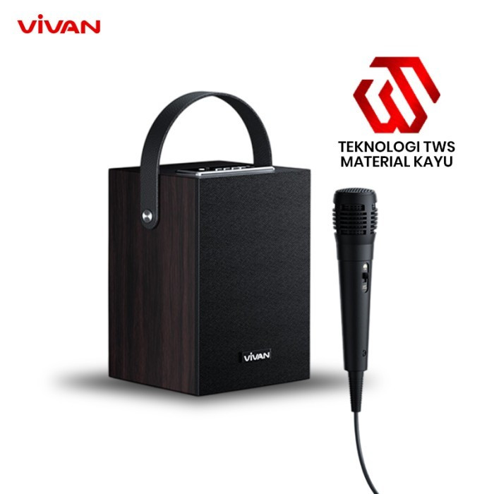 Jual SPEAKER VIVAN VS35 5.3 TWS CONNECT MATERIAL KAYU VS 35 | Shopee ...