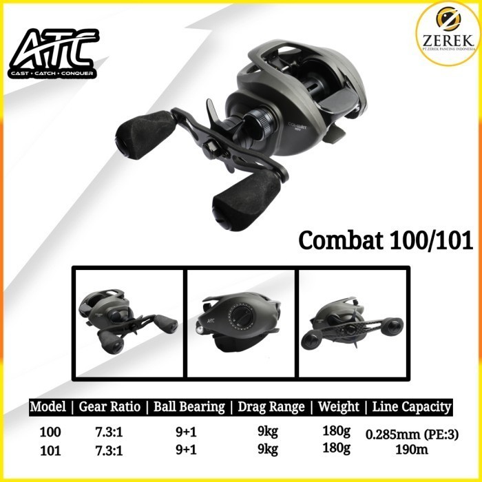 Jual REEL ATC COMBAT CB100 - CB101 BAITCASTING | CASTING | BC - 101 ...