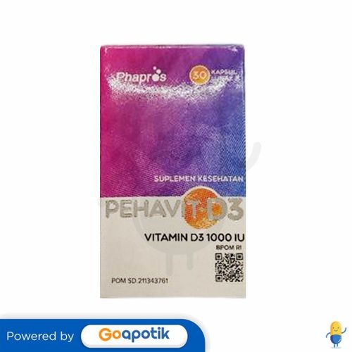 Jual Pehavit-D3 1000 Iu Botol 30 Kapsul | Shopee Indonesia