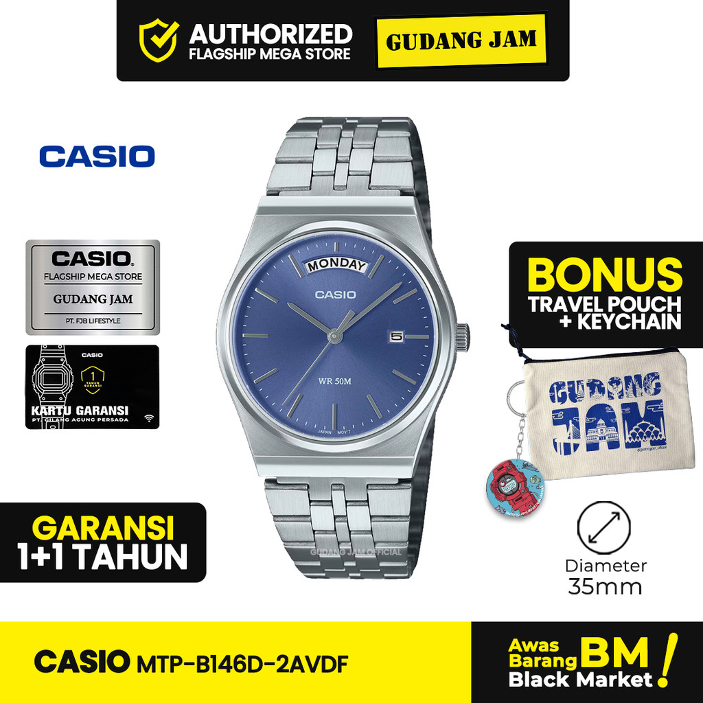 Jual Casio MTP-B146D-2AVDF MTP-B146D-2AV MTP-B146D MTPB146D MTP B146D | Shopee Indonesia