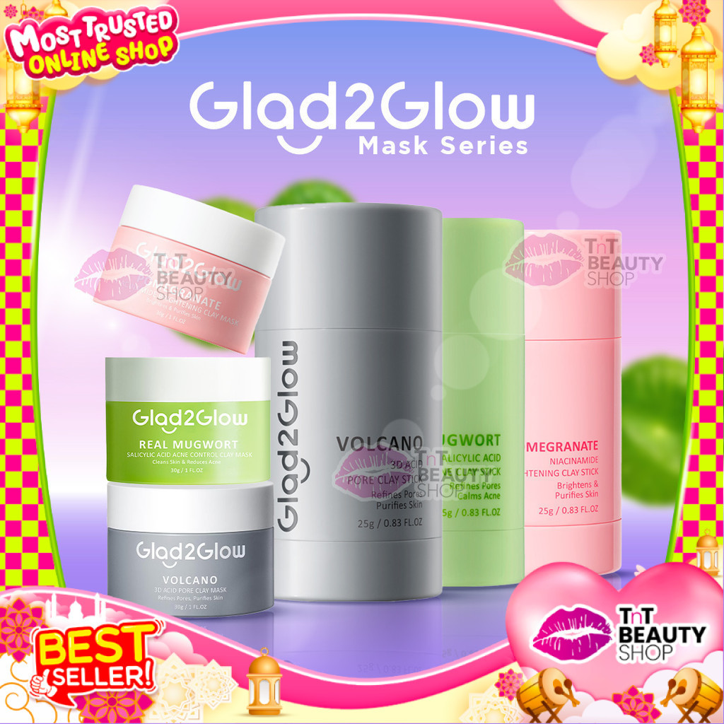 Jual Glad2Glow Mask Series Glad2Glow Mask Stick dan Jar Mask Glad 2 ...