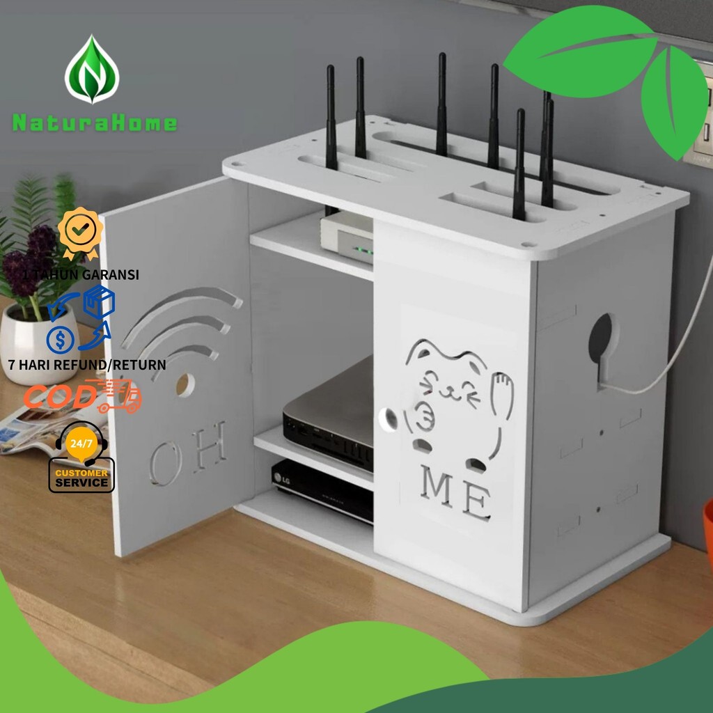 Jual NaturaHome - Rak Kabinet Tertutup Tempat Wifi Rak Router Wifi ...