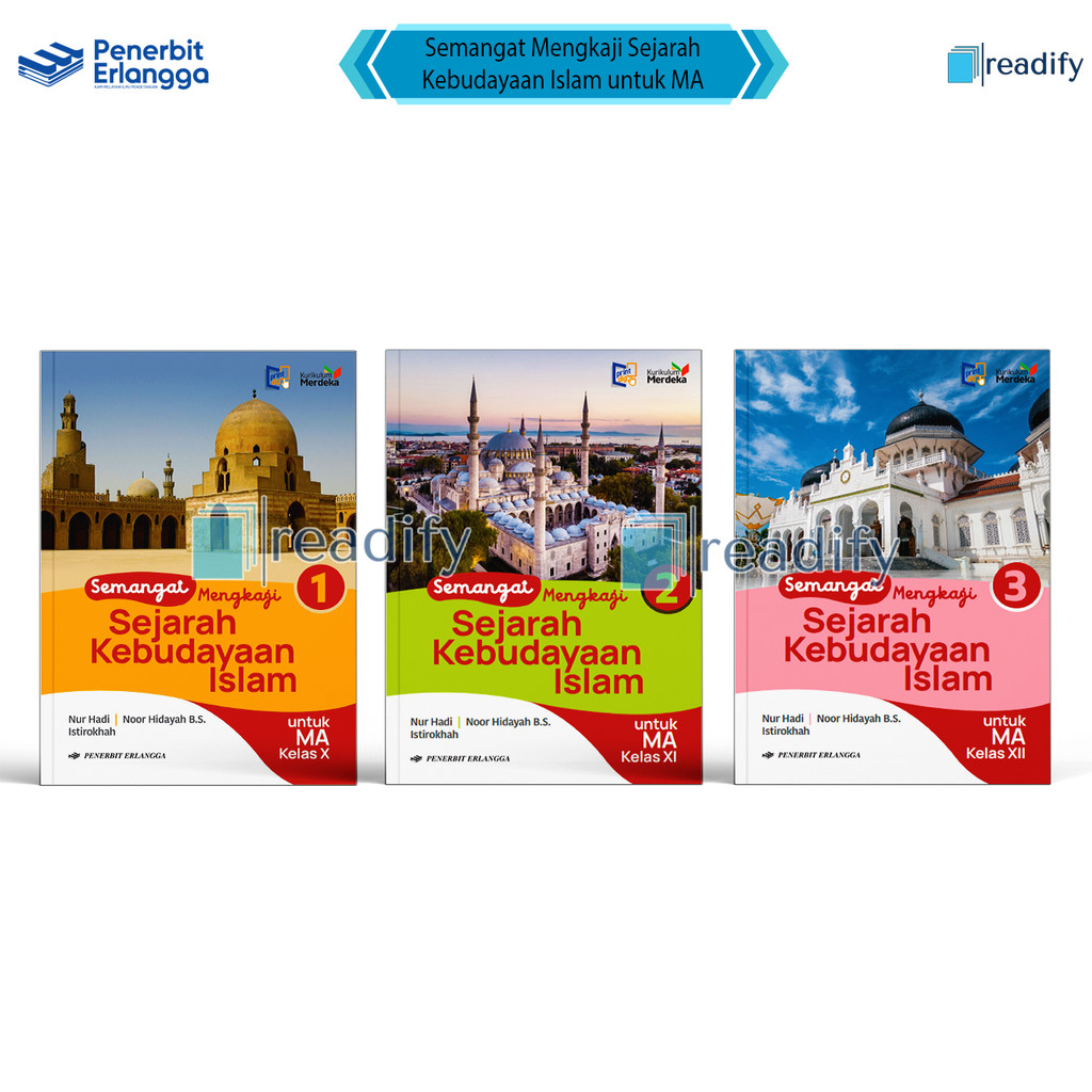 Jual Semangat Mengkaji Sejarah Kebudayaan Islam Kelas 10 11 12 MA Erlangga Kurikulum Merdeka ...