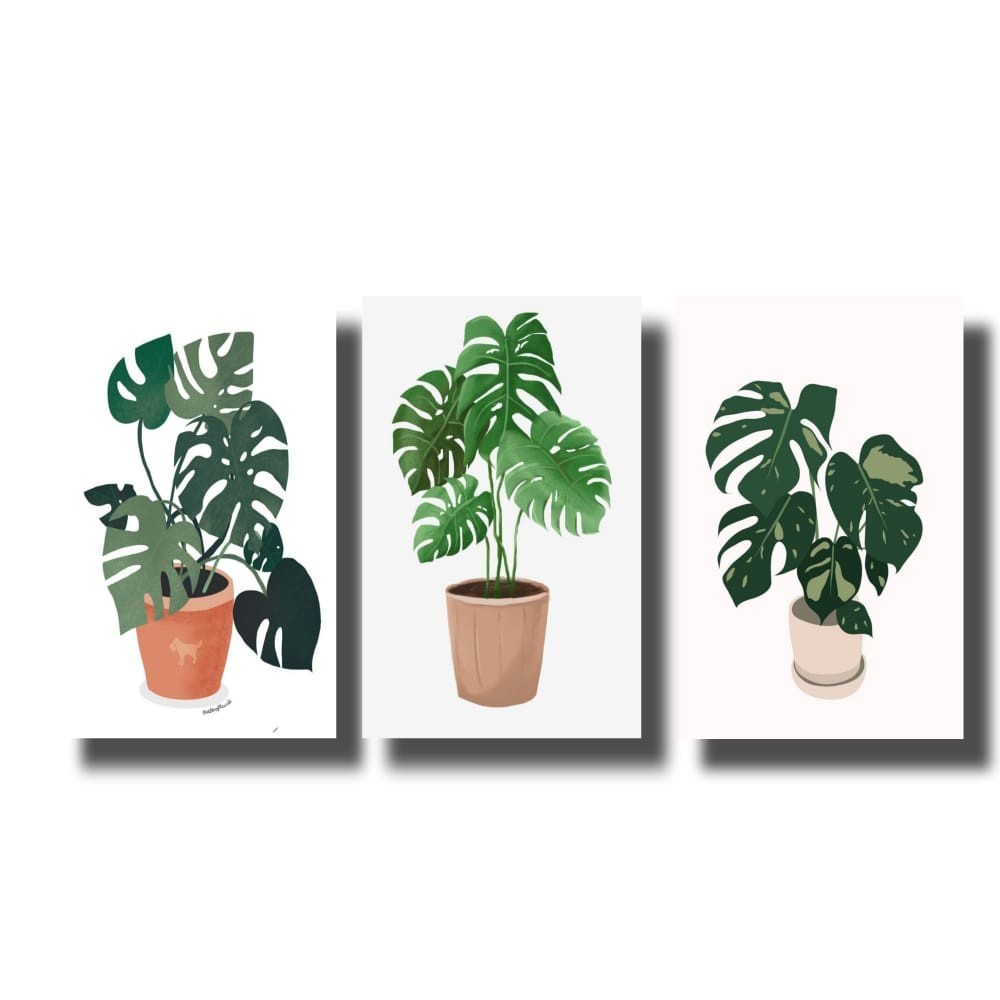 Jual Hiasan Dinding Walldecor Tema Daun Monstera Pajangan Kayu | Shopee ...