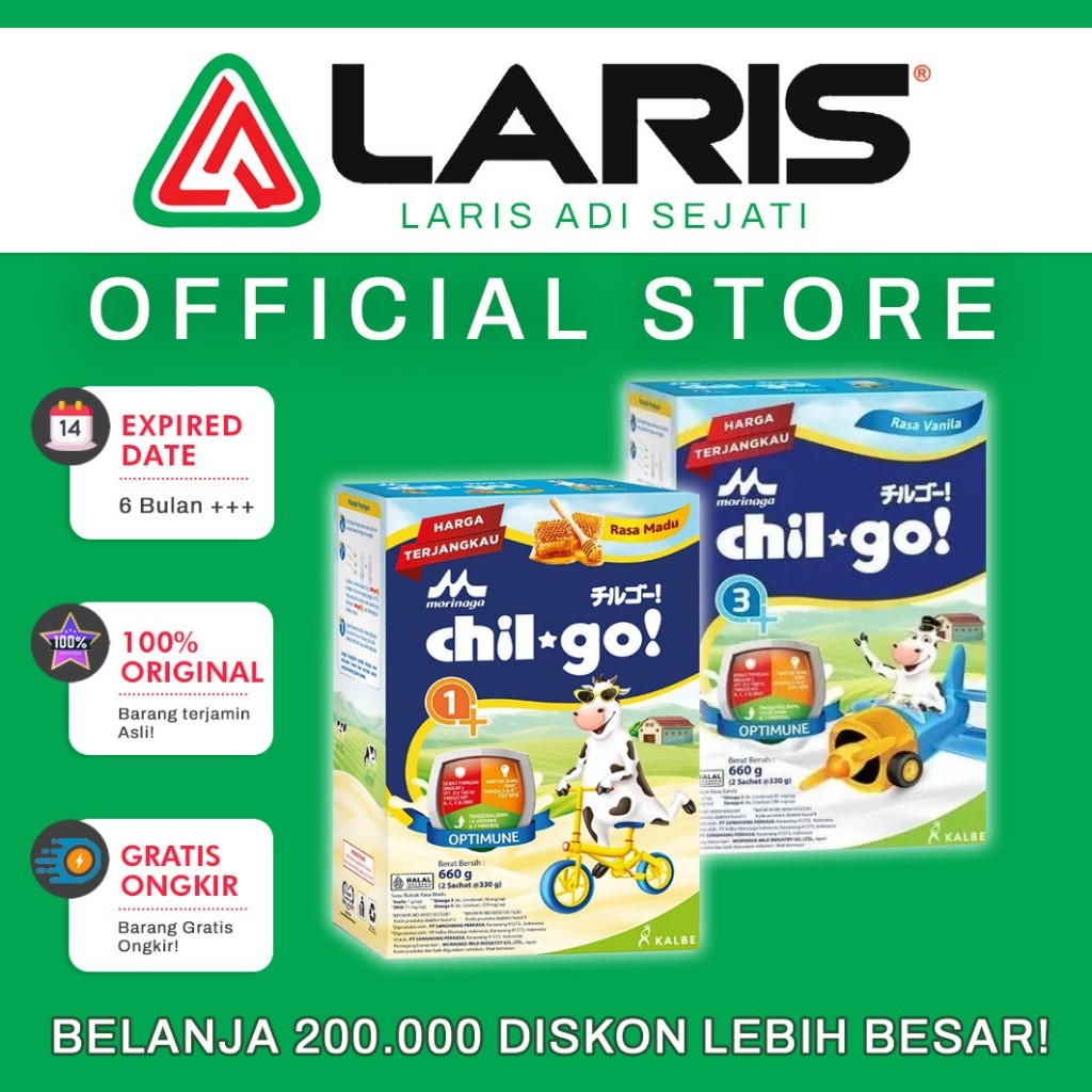 Jual Chil Go Powder 1+ 3+ / Chil-Go 660gr Vanilla Madu. Untuk Umur 1 ...