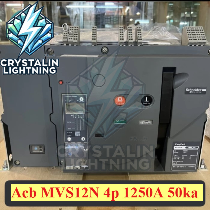Jual Acb MVS12N 4p 1250A 50ka komplit motorize uvt aux schneider ACB (Air Circuit Breaker ...