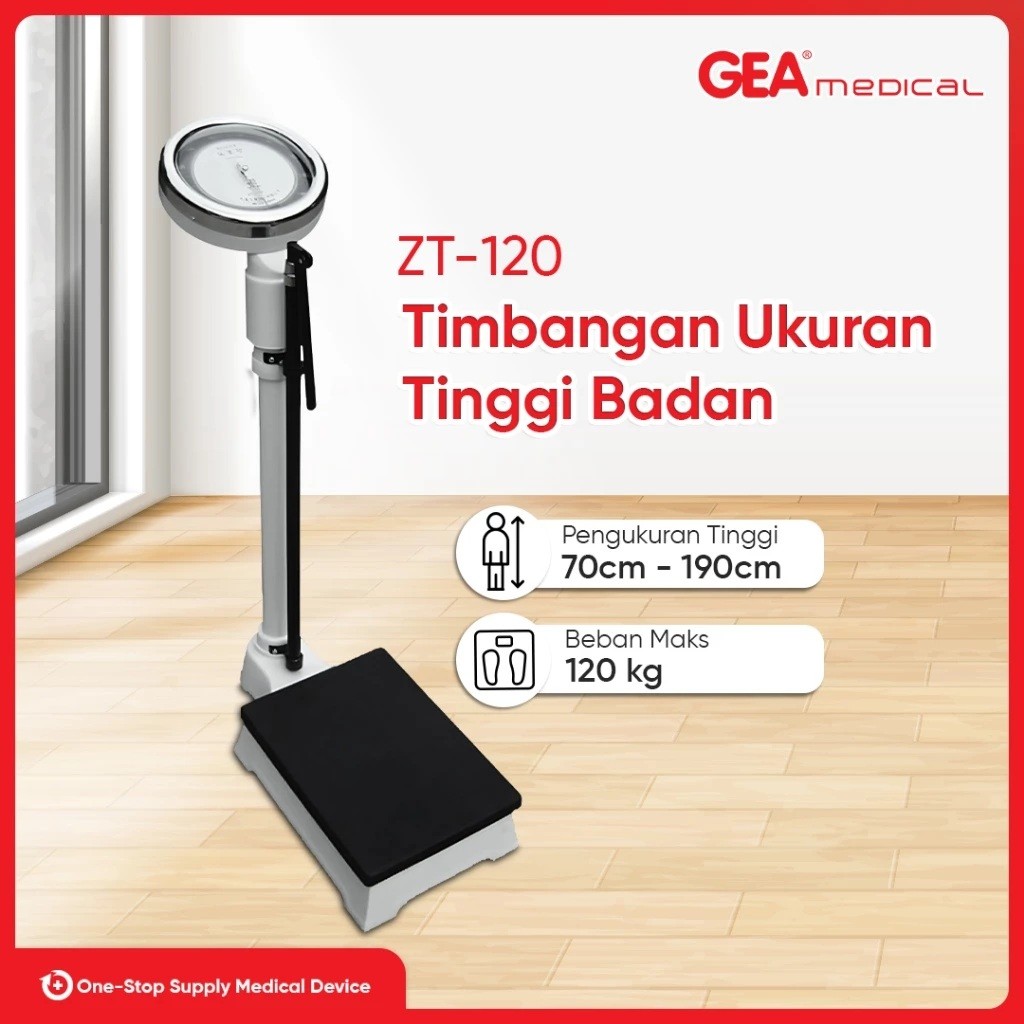 Jual GEA Timbangan Berat Badan & Pengukur Tinggi Badan ZT-120 Weight ...