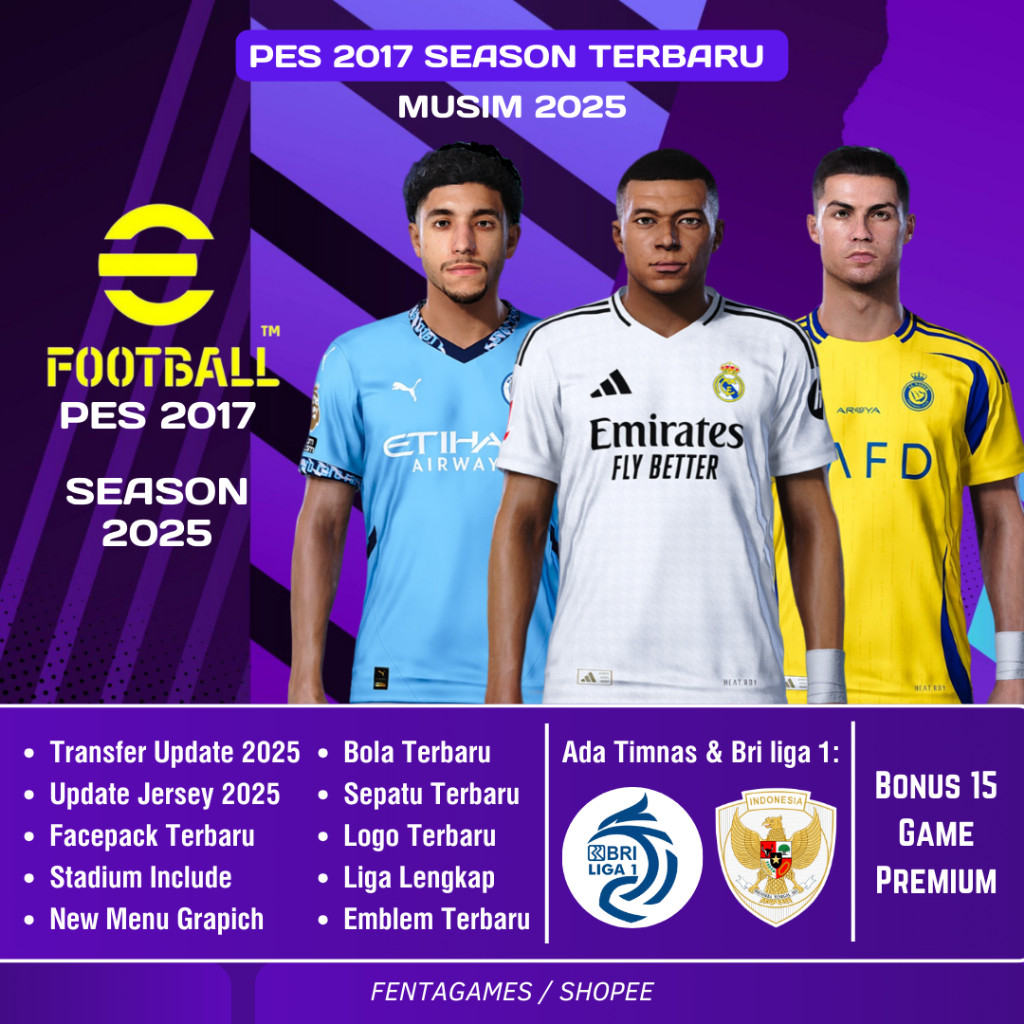 Jual PES 2017 MUSIM TERBARU 2025 - GAME PC - GAME LAPTOP - GAME BOLA ...