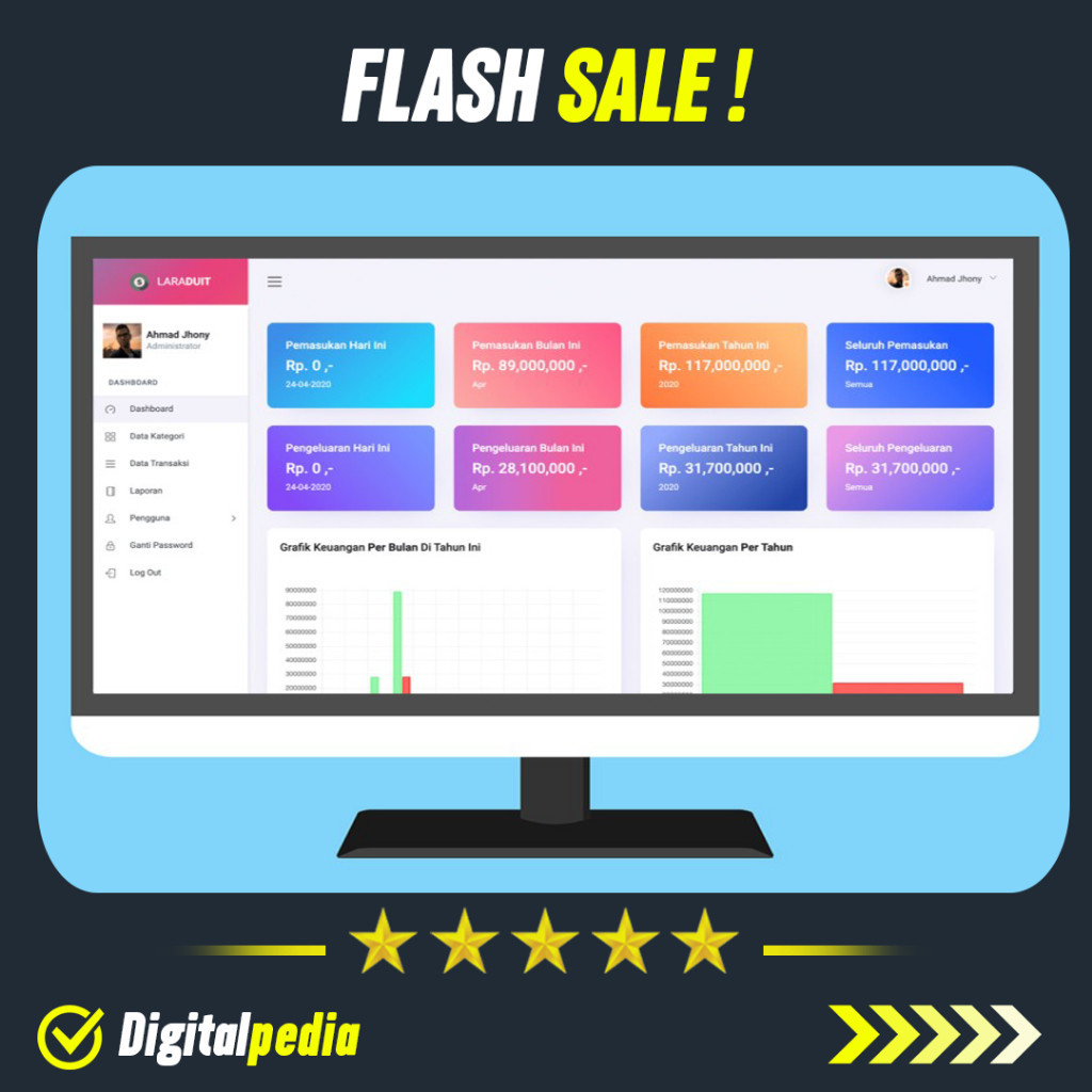 Jual Source Code Aplikasi Monitoring Keuangan Online Digital Dengan ...