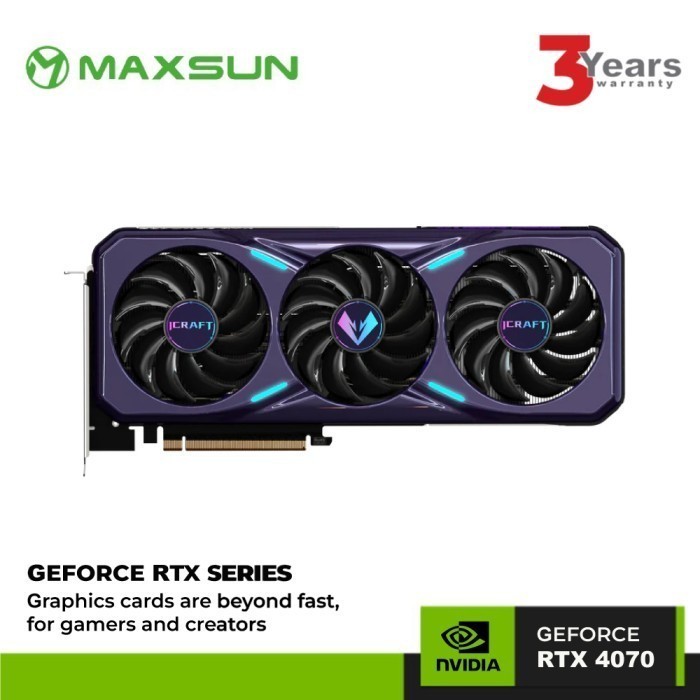 Jual MAXSUN GeForce RTX 4070 iCraft OC 12GB GDDR6X | Shopee Indonesia