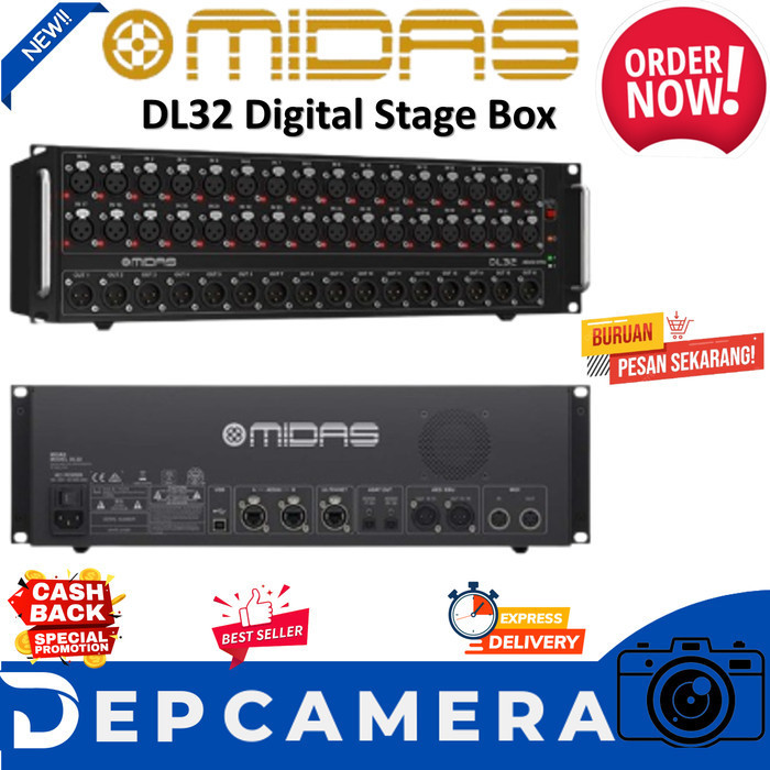 Jual Midas dl32 - DL 32 - dl32 Digital mixer Stage Box 32 Input 16 Output | Shopee Indonesia