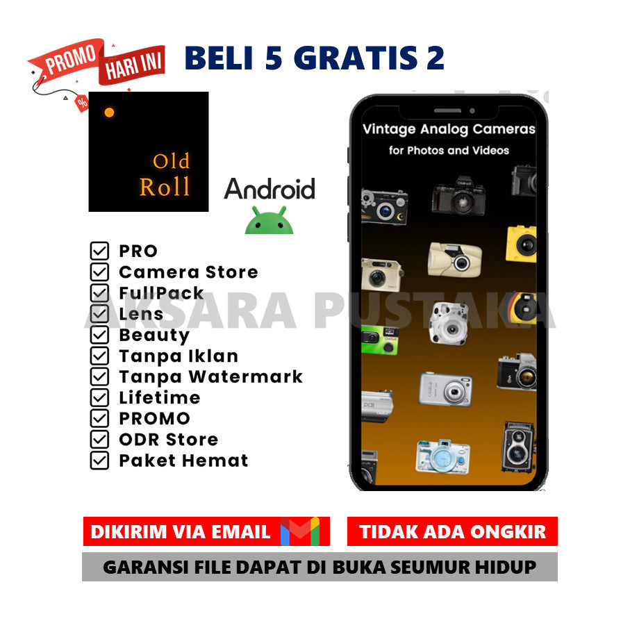 Jual AP - OldRoll Vintage Camera FullPack old roll aplikasi OldRoll ...