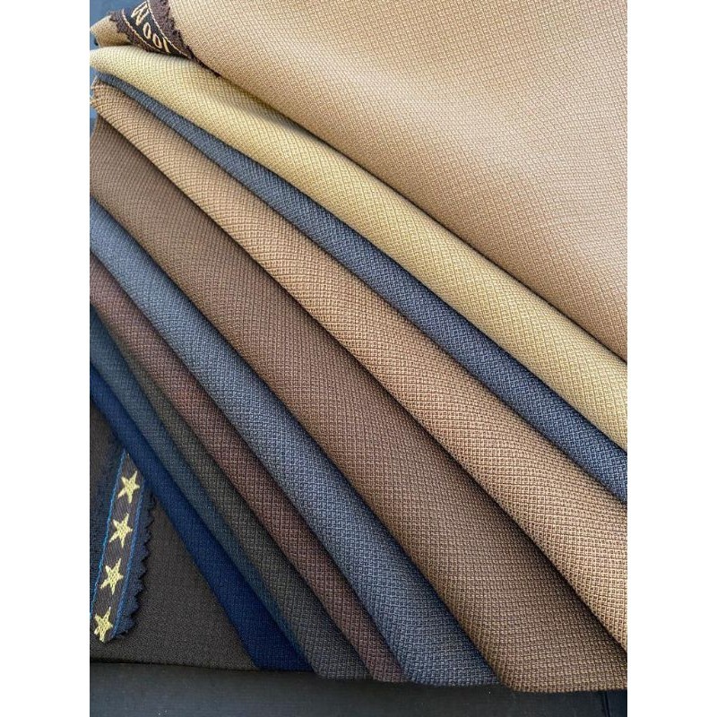 Jual kain jas/blazer/safari/ semi wool cashmere motif kotak kotak ...