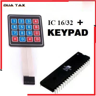 Jual IC PROGRAM POM MINI ATMEGA 16 / 32 A & KEYPAD TOMBOL MATRIX 4X4 ...