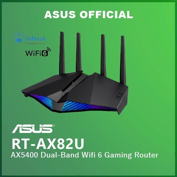 Jual ASUS RT-AX82U AX5400 WiFi 6 With AiMesh AX 5400 WIFI6 Wireless ...