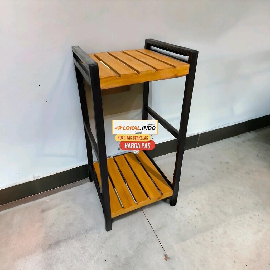 Jual LOKAL Rak Galon 2 Tingkat Finishing Cat Rak Magicom Kayu Susun ...