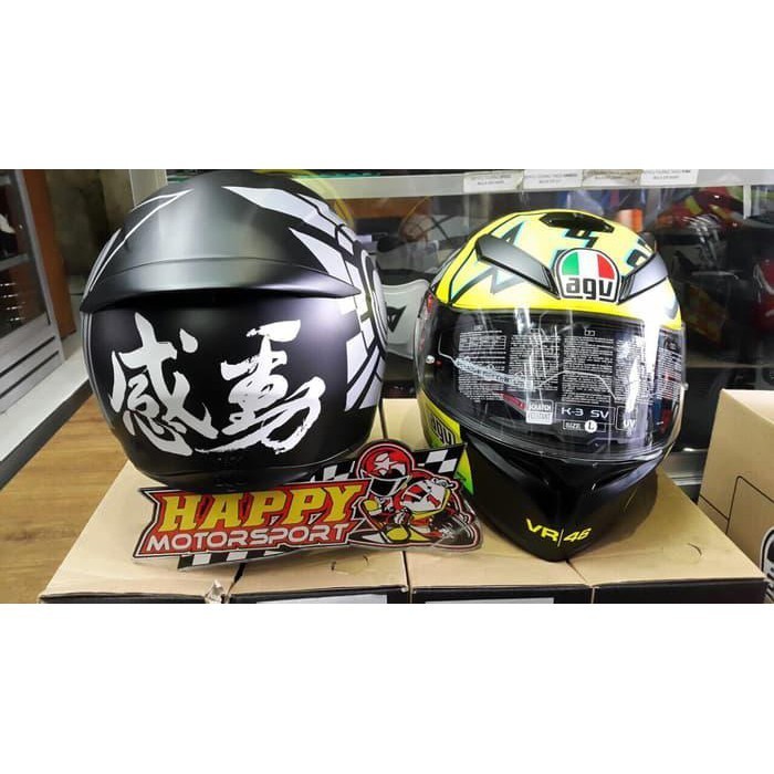 Jual SALE!! HELM AGV K3SV WINTERTEST BLACK MATT 2017 SNI+SPOILER M L XL ...