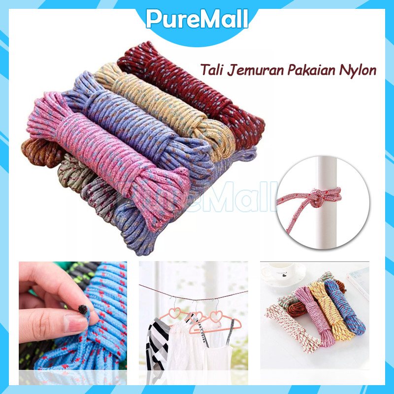 Jual Tali Nylon Jemuran Baju Nilon 10 Meter / Tali Tambang Serbaguna ...