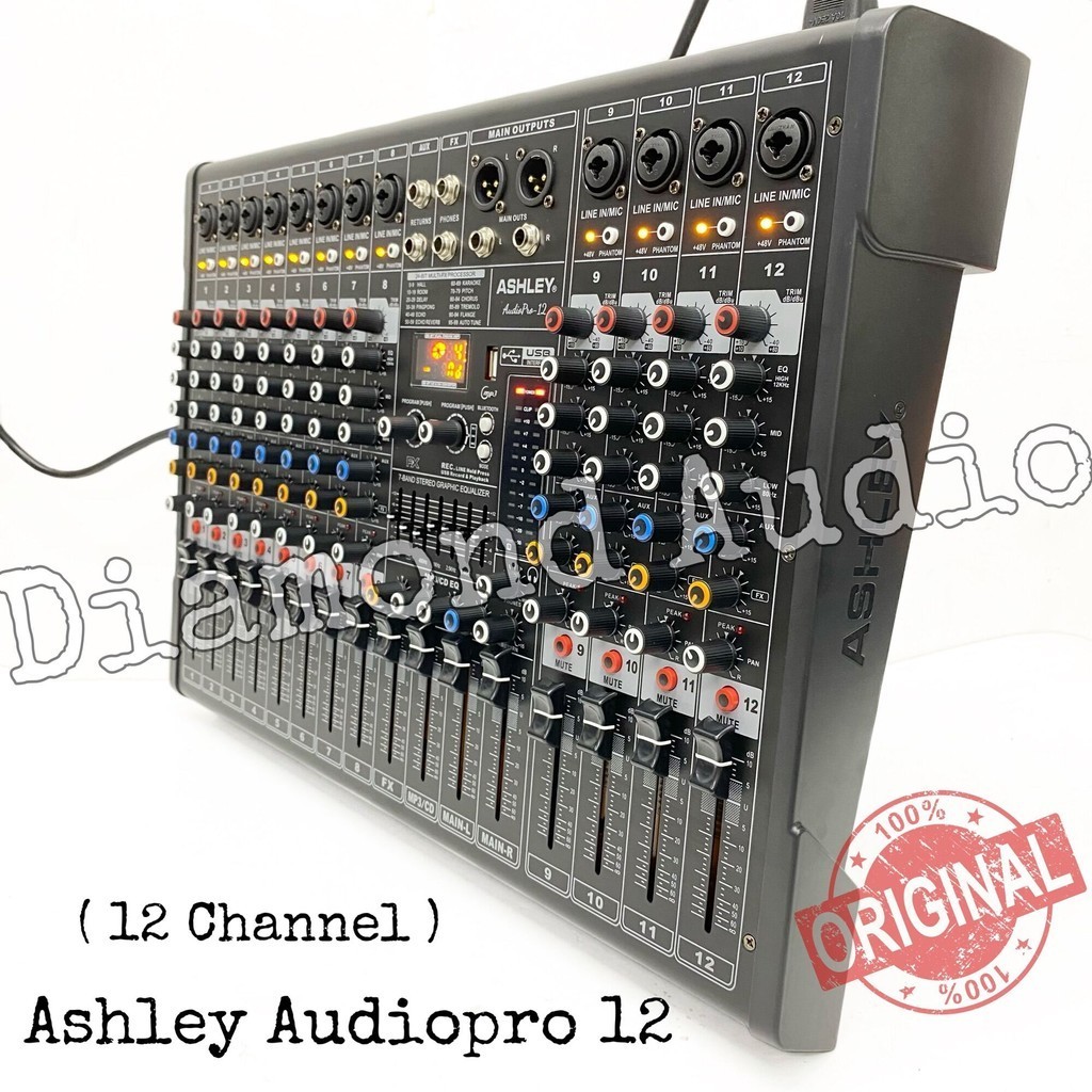 Jual Mixer Audio Ashley Audiopro 12 Usb Bluetooth Original Mixing 12 ...
