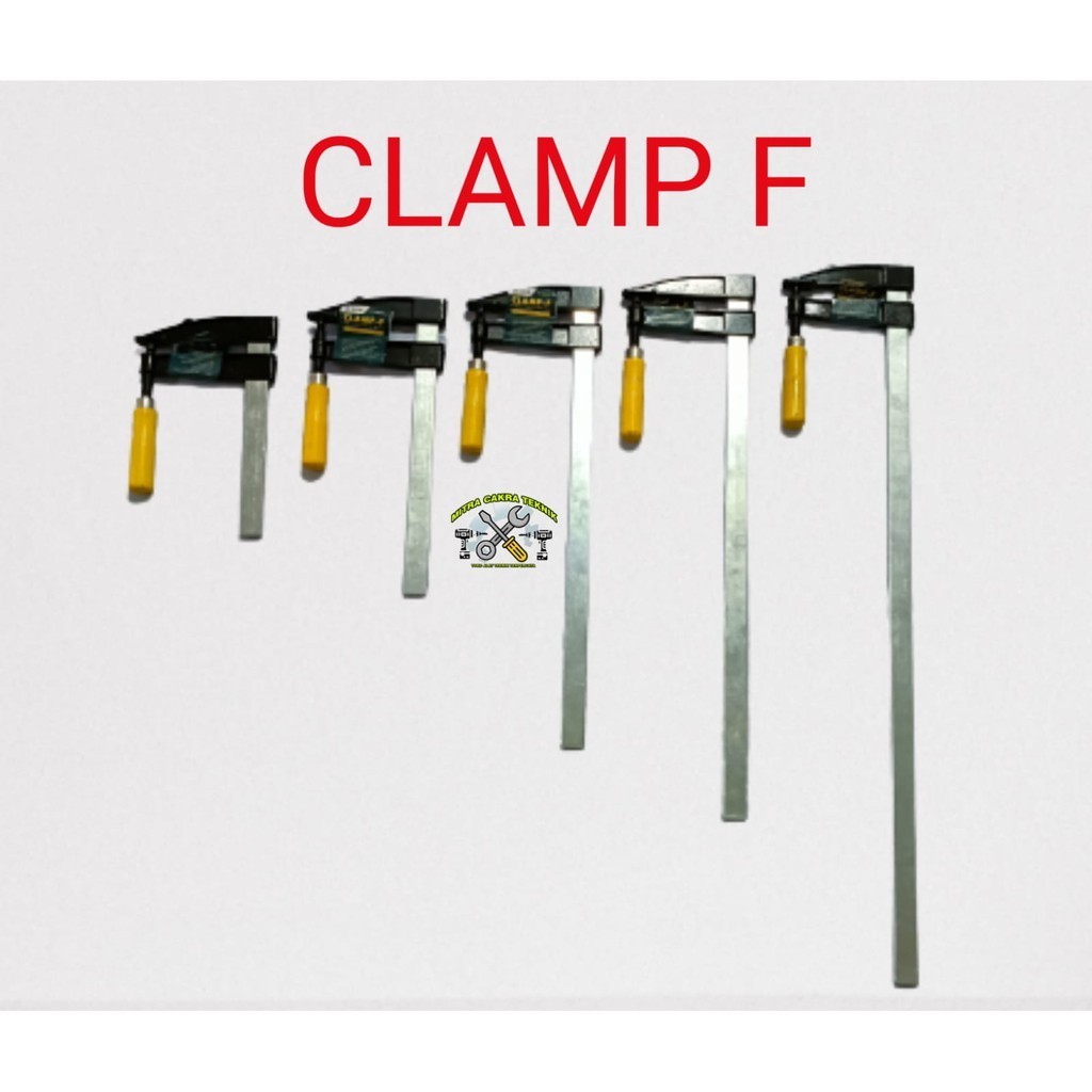 Jual TERLARIS!!! F Clamp 120x200mm - 120x800 mm Klem Penjepit Kayu Wood ...