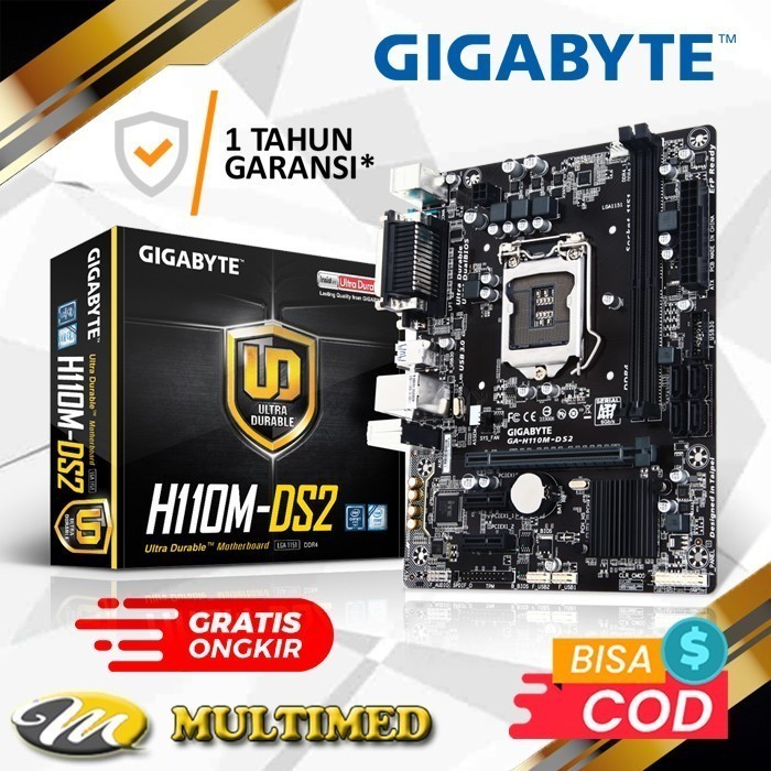 Jual Paket Mobo H110 LGA 1151 DDR4 New + Core I5 6400 / 6500 + Fan ...