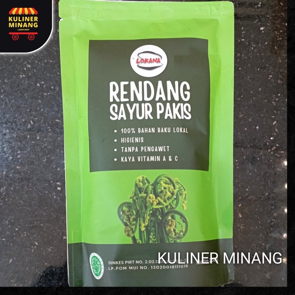 Jual Kuliner Minang Rendang Sayur Pakis paku by Lokana Oleh Oleh ...