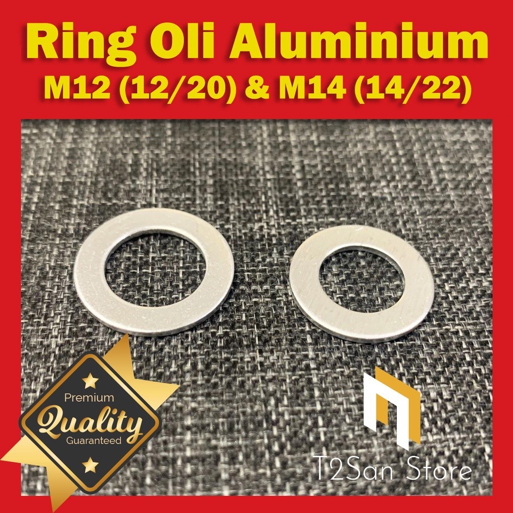 Jual Ring Oli Aluminium M12 & M14 | Shopee Indonesia