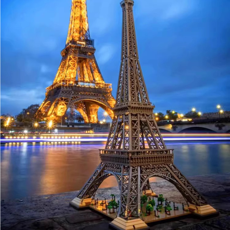 Jual YJ73EL LampuEiffel Tower Bricks Besar Mainan Bricks Weagle Eiffel ...